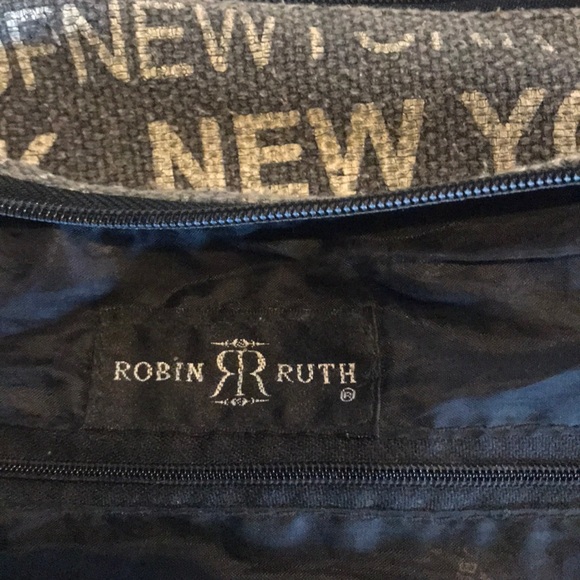 Robin Ruth | Bags | Robin Ruth New York Greywhite Canvas Bag | Poshmark